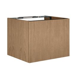 neoro n50 line Unterschrank B: 60 cm mit 1 Auszug, mit profilierter Eichenfront Konsole weiß matt, BN0461BPO+BN0401WM,
