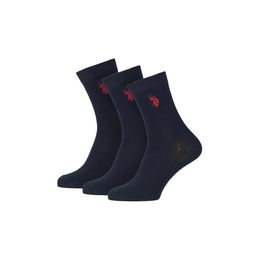 U.S. Polo Assn. Socken 'Aubrey' Herren Größe 43/46 dunkelblau / purpur