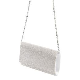 Mascara Crossbody Bag 'DIAMOND FOLD' female Silver size One Size