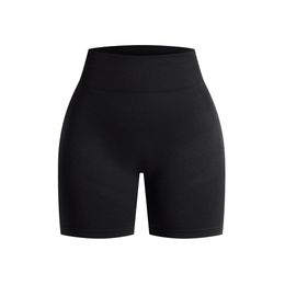 Smilodox Maria Solid Shorts Scrunch Seamless Damen Gr&ouml;&szlig;e XS schwarz