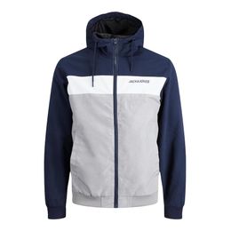 Jack & Jones Plus Jack & Jones Plus Jacke 'JJRush' Herren Größe 5XL navy / graumeliert / weiß