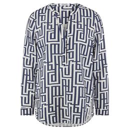 Peter Hahn - Bluse mit V-&Ouml;ffnung, blau, Gr. 40 / M