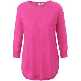 Peter Hahn - Rundhals-Pullover aus Seide und Kaschmir, pink, Gr. 38 / S - Seide