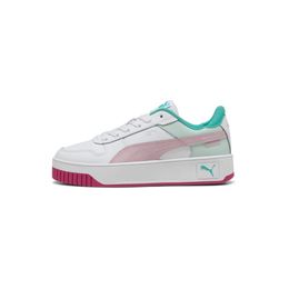 Puma Sneaker 'Carina' M&auml;dchen Gr&ouml;&szlig;e 6 hellgr&uuml;n / hellpink / wei&szlig;
