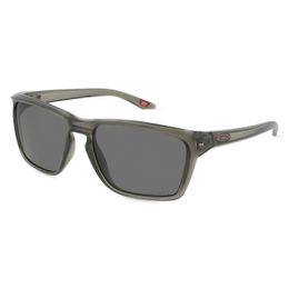 Oakley OO9448 SYLAS | Herren-Sonnenbrille | Fassung: Vollrand, Rectangular, Kunststoff, Grau | Glasfarbe: Grau