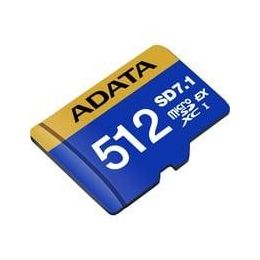 A-DATA Premier Extreme microSDXC SD7.1 512 GB, Speicherkarte blau/gelb, SD7.1 Express, UHS-I U3, Class 10, V30, Nintendo Switch 2 Ready