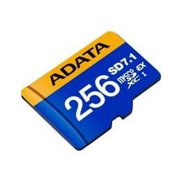 A-DATA Premier Extreme microSDXC SD7.1 256 GB, Speicherkarte blau/gelb, SD7.1 Express, UHS-I U3, Class 10, V30, Nintendo Switch 2 Ready