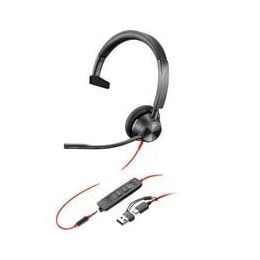 Poly Blackwire 3315, Headset schwarz, Mono, USB-C