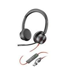 Poly Blackwire 8225, Headset schwarz, Stereo, USB-C