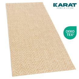 Karat homeliving Karat Wohnteppich Cheron Bodenbelag f&uuml;r Flur & Wohnraum Beige