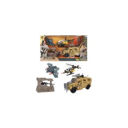 Toi-Toys ALFAFOX XXL Spielset mit Jeep, Hubschrauber, Figuren & Zubehör, ab 6 Jahren, Militär