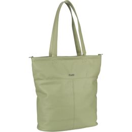 Zwei Shopper 'Mademoiselle' Damen Größe One Size dunkelgrau / hellgrün