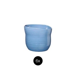 Asa becher, solid blau 6er set
