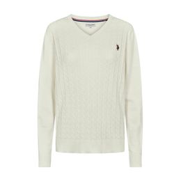 U.S. Polo Assn. Pullover 'Bell' Damen Größe M braun / weiß