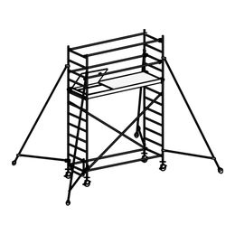 Hymer Fahrger&uuml;st mit Ausleger 1,90x0,80m, Reichh&ouml;he 4,25 m (847204)