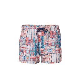 Koroshi Badeshorts Herren Gr&ouml;&szlig;e M hellblau / apricot / rot / wei&szlig;
