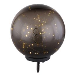 Globo Solarleuchte LED Schwarz, 50-flammig