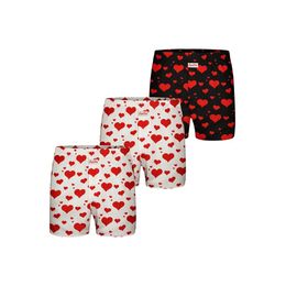 Sugar Pine Boxer shorts ' Valentinstag ' male White size XXL