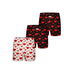 Sugar Pine Boxer shorts ' Valentinstag ' male Black size L