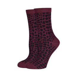 JOOP! Socken Damen Gr&ouml;&szlig;e 35/38 weinrot / schwarz