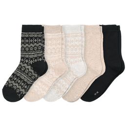 Gina Benotti 5 Paar Damen Socken im Muster-Mix