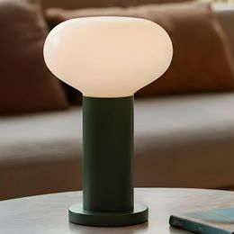Aldex Tischleuchte Flo, gr&uuml;n, &Oslash; 19 cm, Glas