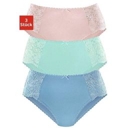 Petite Fleur H&uuml;ftslip mehrfarbig Gr. 36/38 f&uuml;r Damen. Mit Spitze, Schleife. K&ouml;rpernah. Nachhaltig.