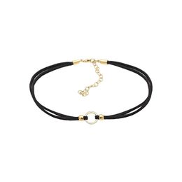 Elli Choker 'Kreis' Damen Größe One Size gold / schwarz