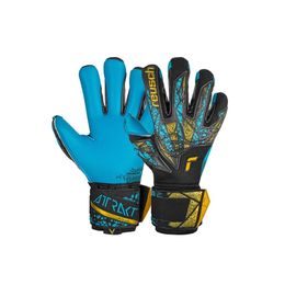 Reusch Athletic Gloves 'Attrakt Aqua Finger Support' male Blue, Black size 7,5
