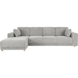 Home Affaire Ecksofa &raquo;LEMPS wahlweise Recamiere links oder rechts L-Form&laquo; incl. Zierkissen, Stellma&szlig;e 297x162 cm beige 100% Polyester