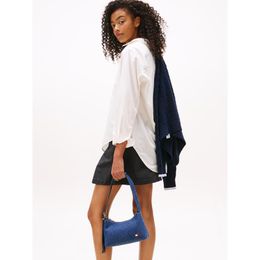 Tommy Jeans Damen Schultertasche &raquo;TJW COOL DENIM SHOULDER BAG&laquo;, Damen Minibag, Umh&auml;ngetasche mit Ziern&auml;hten