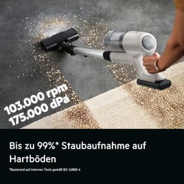 AEG Akku-Hand-und Stielstaubsauger &raquo;6000 AKKU-STAUBSAUGER (AP61HB21SH)&laquo; sehr leicht 2,5 kg, 53 % Recyclingmaterial, bis zu 50 Min. Laufzeit wei&szlig; Akku-