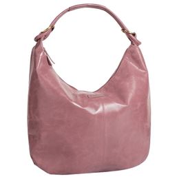 Bruno Banani Damen Shopper echt Leder rosa