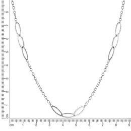 Celesta Damen Celesta Collierkettchen &raquo;925 Silber strukturiert&laquo; silber