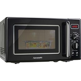 Hanseatic Mikrowelle &raquo;AG720CE6-PM&laquo; Grill Mikrowelle 5 Leistungsstufen und Auftaufunktion schwarz Mikrowelle