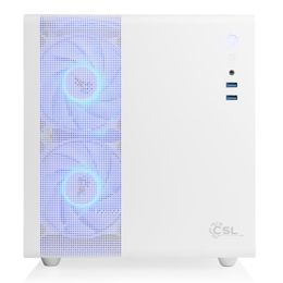 CSL PC &raquo;Cube V24125&laquo; wei&szlig; Inkl. Maus, Tastatur, WLAN-Karte