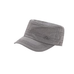 Chillouts Herren Chillouts Army Cap &raquo;Heraklion Hat&laquo; aus Naturfasern mit verstellbarem Verschluss & urbanem Charakter schwarz-wei&szlig;