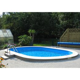 my POOL BWT Ovalpool &raquo;PREMIUM mit blauer Innenfolie&laquo; H&ouml;he 150 cm, in verschiedenen Gr&ouml;&szlig;en wei&szlig;