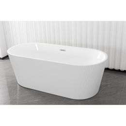 Sanotechnik Badewanne &raquo;RENO&laquo; H&ouml;he 58 cm Vorrichtung f&uuml;r Ablaufschlauch &Uuml;berlauf 170x75x58 cm wei&szlig; Acryl