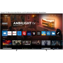 Philips QLED-Fernseher &raquo;85PUS9000/12&laquo; 215 cm/85 Smart-TV Sound: 2.1-Kanal, 50W, DTS:X, Dolby Vision & Atmos, HDR10 (+), Bluetooth, Airplay 2, grossartig zum 