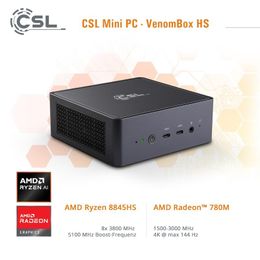 CSL Gaming-PC &raquo;VenomBox 8845 HS Windows 11 Pro&laquo; schwarz Windows 11 Pro, Intel Killer WIFI 6E AX1675x, Bluetooth 5.3