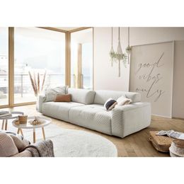 3C Candy Big-Sofa &raquo;Yoshy Mega Sofa mit Komfortfunktionen, modern und bequem,&laquo; Zwei Sitztiefen durch verstellbare R&uuml;ckenlehne, Bezug in Cord grau 88% 