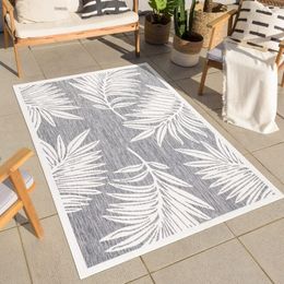 Carpet City Outdoorteppich »Outdoor 468« rechteckig 5 mm Höhe Läufer, UV-beständig, Flachgewebe, auch quadratisch, In- und Outdoor grau...