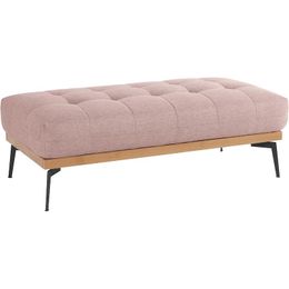 exxpo - sofa fashion Hocker &raquo;Palic, moderner Polsterhocker mit tollen Verarbeitungsdetails&laquo; rosa