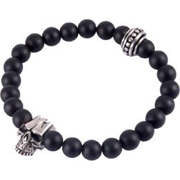 Firetti Damen Schmuckset &raquo;Mulitpack Schmuck Geschenk Edelstahl Armband Paar Ohrstecker&laquo; (Set, 3 Stk. tlg.) mit Achat schwarz