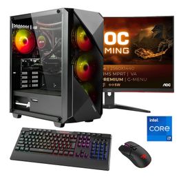Hyrican Gaming-PC-Komplettsystem »Striker SET02380« 31, 5 ′′ Intel Core i7 GeForce RTX 4070 16 GB RAM 1.000 GB SSD inklusive 31, 5" Curved Monitor...