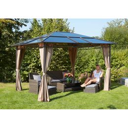 QUICK STAR Pavillon &raquo;Barcelona 2&laquo; BxT: 360x300 cm sandgrau (RAL 7006)