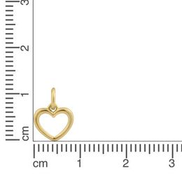 OROLINO Damen Kettenanh&auml;nger &raquo;Gold 375 Herz-Motiv&laquo; () gelb