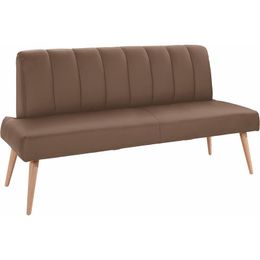 exxpo - sofa fashion Sitzbank &raquo;Costa, moderne R&uuml;ckensteppung, bequem und elegant, hoher Holzfu&szlig;&laquo; hochwertige Detailverarbeitung, Frei im Raum stellbar