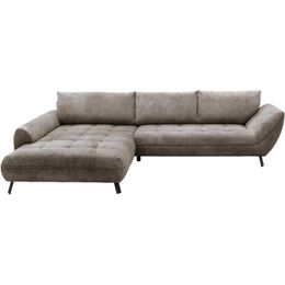 exxpo - sofa fashion Ecksofa &raquo;Biarritz modern und elegantes Mega Sofa mit tollem Sitzkomfort, L-Form&laquo; XXL&ndash; Longchair Ecke in hochwertiger Verarbeitung
